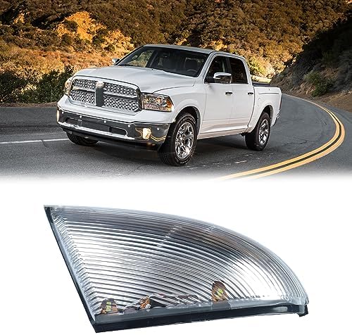 LED Front Left Driver Side Mirror Turn Signal Light Lamp Assembly Blinker White Puddle Lamp ...