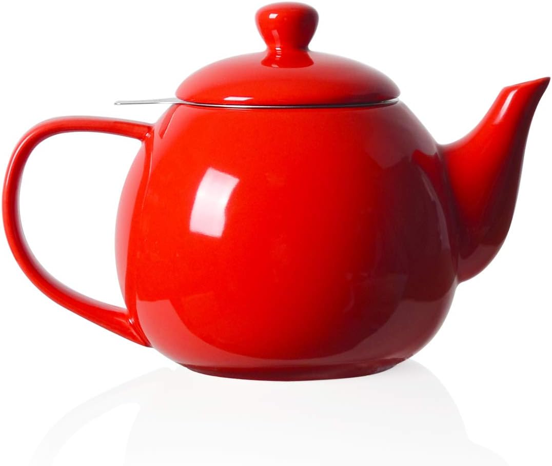 Amazon.com | Amsterdam 6 Cup Teapot - Red: Teapots