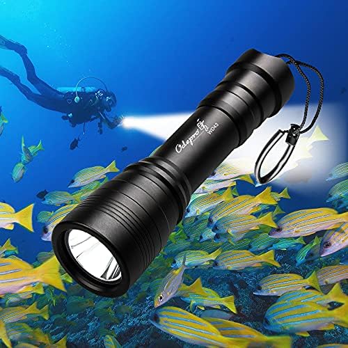 Genwiss Dive Torch,Scuba Diving Flashlight 1000 Lumens Super Bright XPL ...
