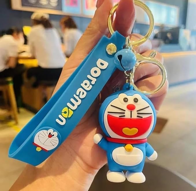 WEXUS Silicon Cute 3D Rubber PVC Cartoon keychain with Strap Charm ...