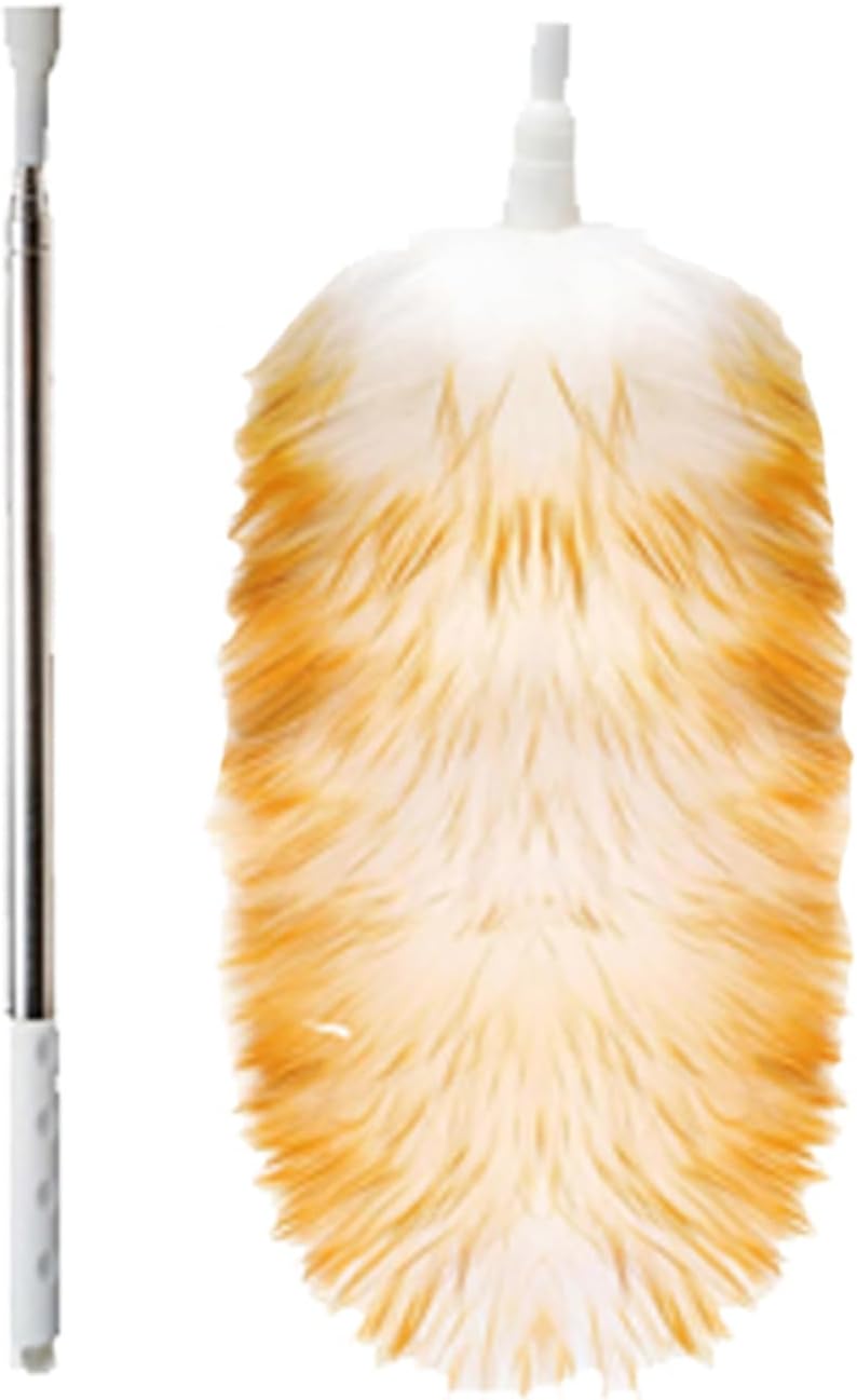 Amazon.com: Leories Lambswool Feather Duster with Extension Pole up to ...