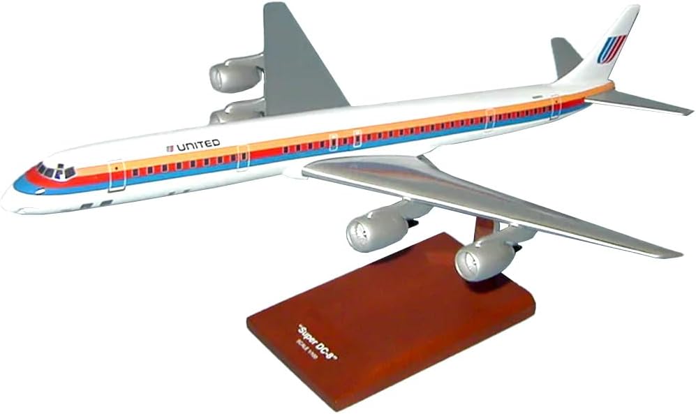 Amazon.com: Scalecraft Douglas DC-8 United Airlines Desktop Display ...