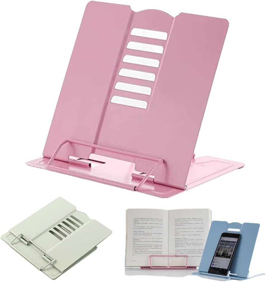 Amazon | BELSUS URIS ブックスタンド アーム 6色展開 しおり付き 卓上 書見台 おしゃれ 本立て 折りたたみ 角度調節 ...