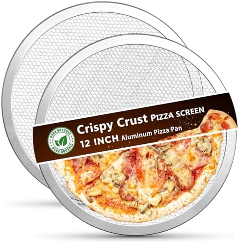 Amazon.com: Kevenal Crisp Crust Pizza-Screen, 100% Aluminum Pizza Pan ...