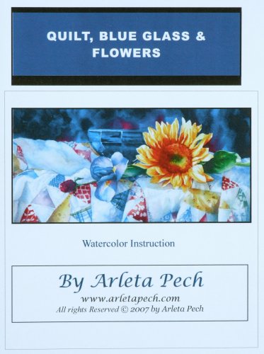 Amazon.com: Quilt, Blue Glass & Flowers : Arleta Pech, Arleta Pech ...