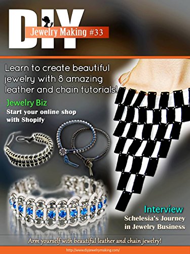DIY Jewelry Making Magazine #33: 8 amazing leather and chains jewelry ...