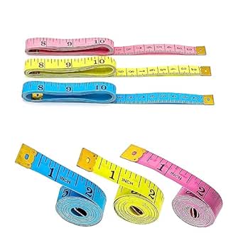 Dual Sided Measuring Tape, 3 Pack Double Durable Tape Measure for Body ...