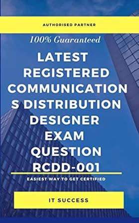 Amazon.com: Latest Registered Communications Distribution Designer Exam ...
