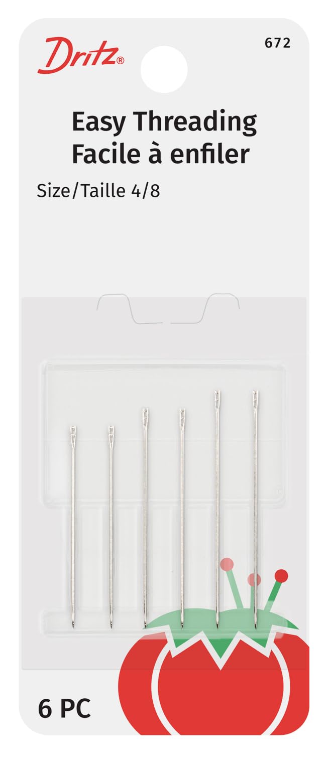 Amazon.com: Dritz 672 Easy Threading Hand Needles, Nickel (6-Count ...