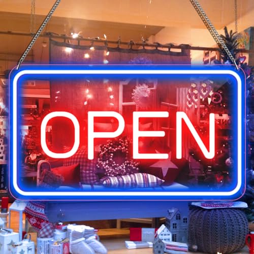 Snapklik.com : 228x 11.8 Large Neon Open Sign, Super Bright LED Open ...