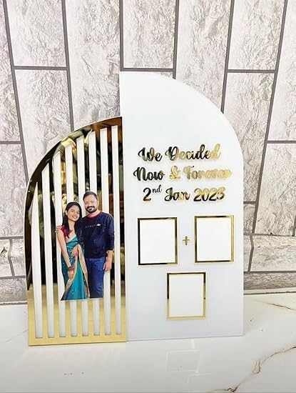 Inventoo Personalised Couple Thumb Impression Acrylic Tile| Best for ...