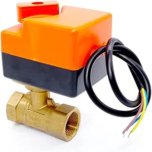 Amazon.com: Solenoid Valves 1/2" 3/4" 1" 2 Way Brass Motorized Ball ...
