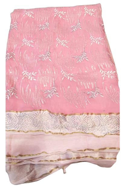 Buy PALki Sarees Women's Embroidery & Stone Work Silk Saree with ...