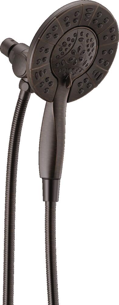 Delta Faucet 5-Spray In2ition 2-in-1 Dual Shower Head with HandHeld ...