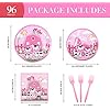 Amazon.com: 96Pcs Cow Plates and Napkins Party Supplies, Farm Cow ...