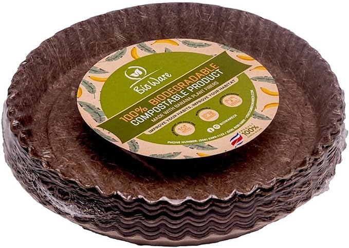 Amazon.com: Natural Fiber Compostable Ware by BioWare Costa Rica 100% ...