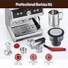 Amazon.com: KIMORE Espresso Machine with Grinder - Brushed Stainless ...