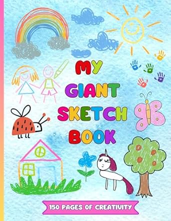 My Giant Sketch Book: Giant Sketchbook For Kids, Large Blank Coloring ...