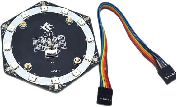 Voice Recognizer Modulesound Source Locator W7pcs Mic Audio Decoder Module 12pcs Sk9822 Rgb