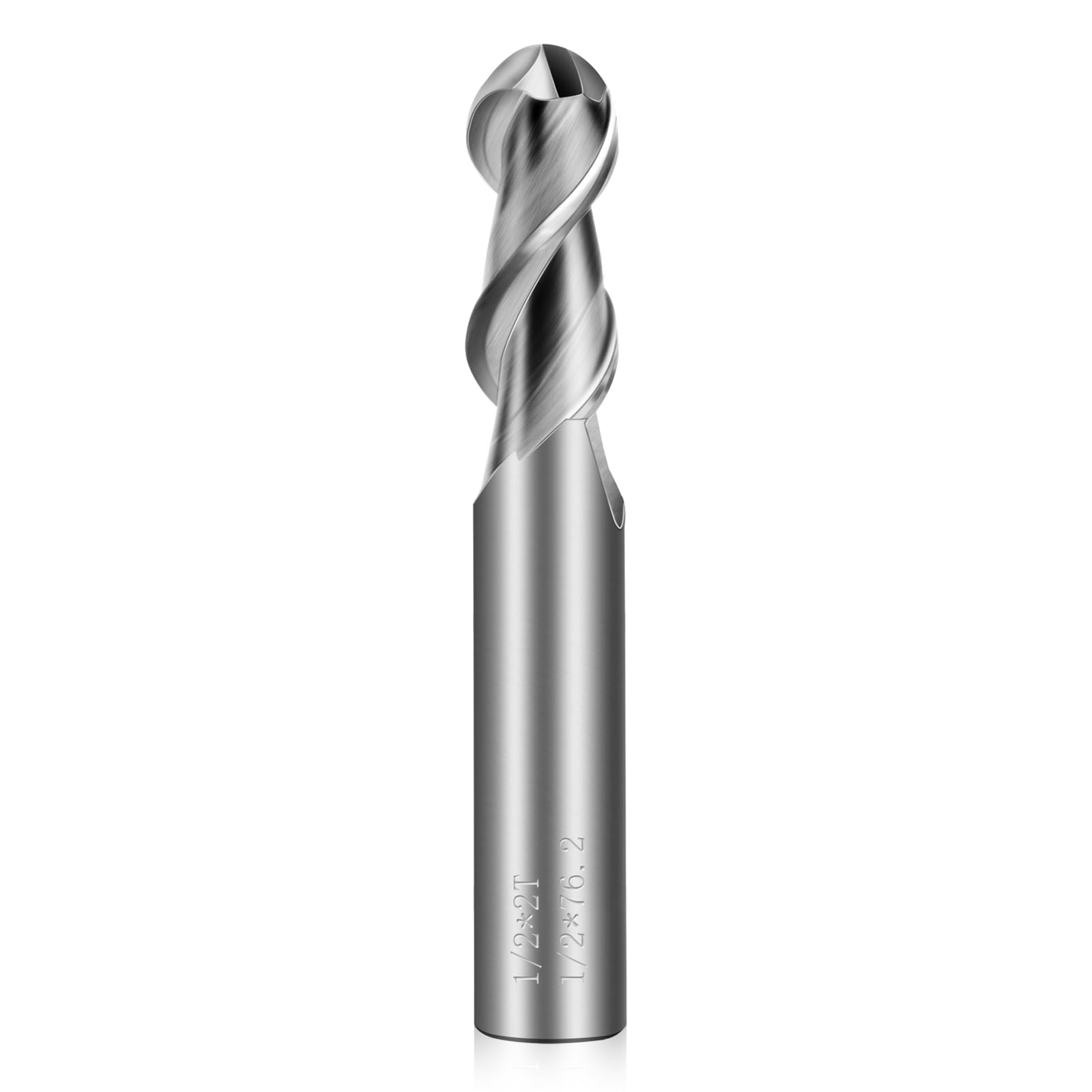 Ball Nose 1/2 Inch Carbide End Mills - & Alloys 2 Flute CNC Milling ...