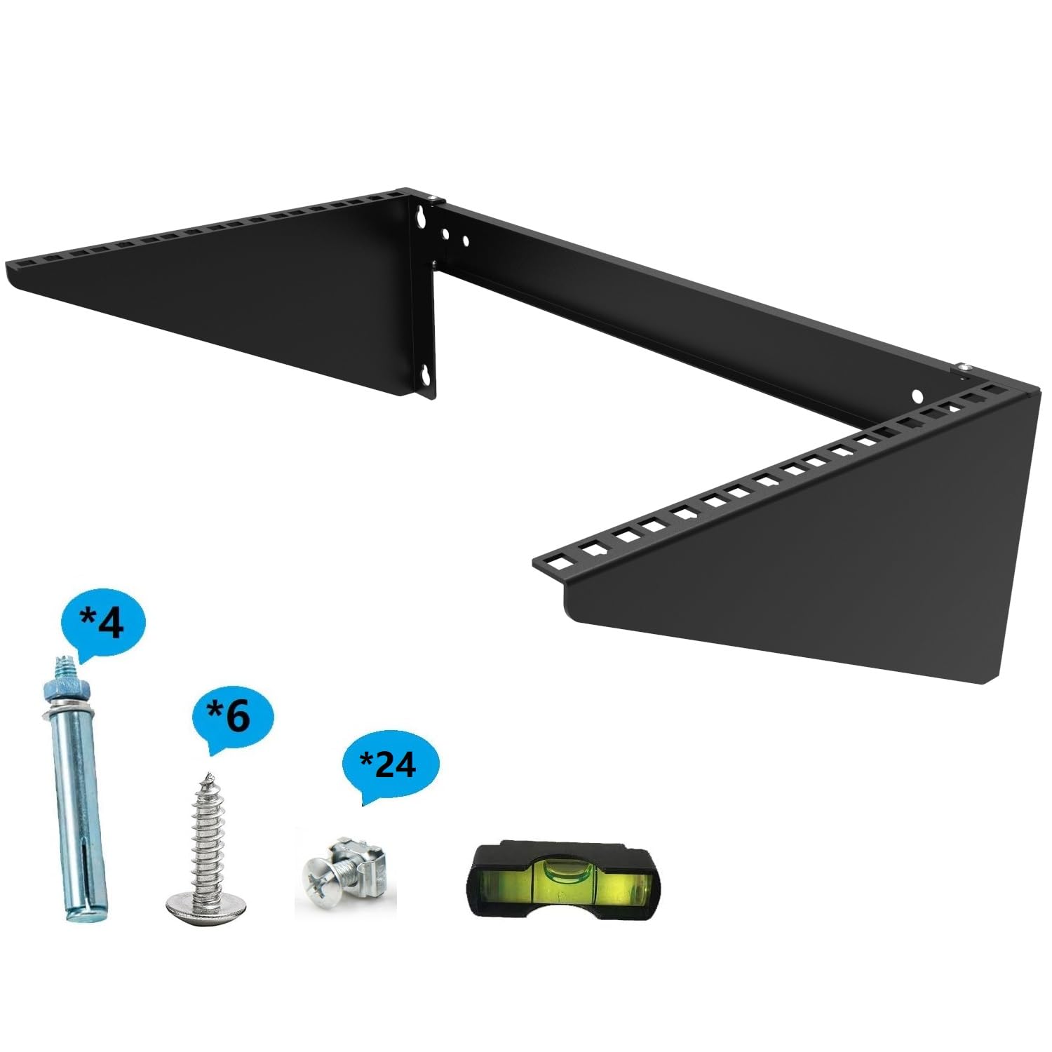 Amazon.com: JINGCHENGMEI 19 Inch 6U Heavy Duty Vertical Wall Mountable ...