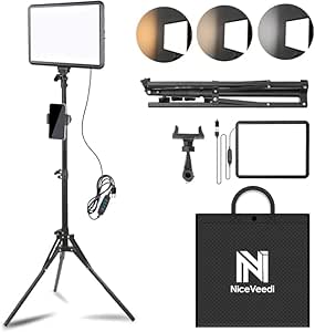 Nice Verdi LED Video Light Set, 2800-6500K Dimmable Studio Light with ...