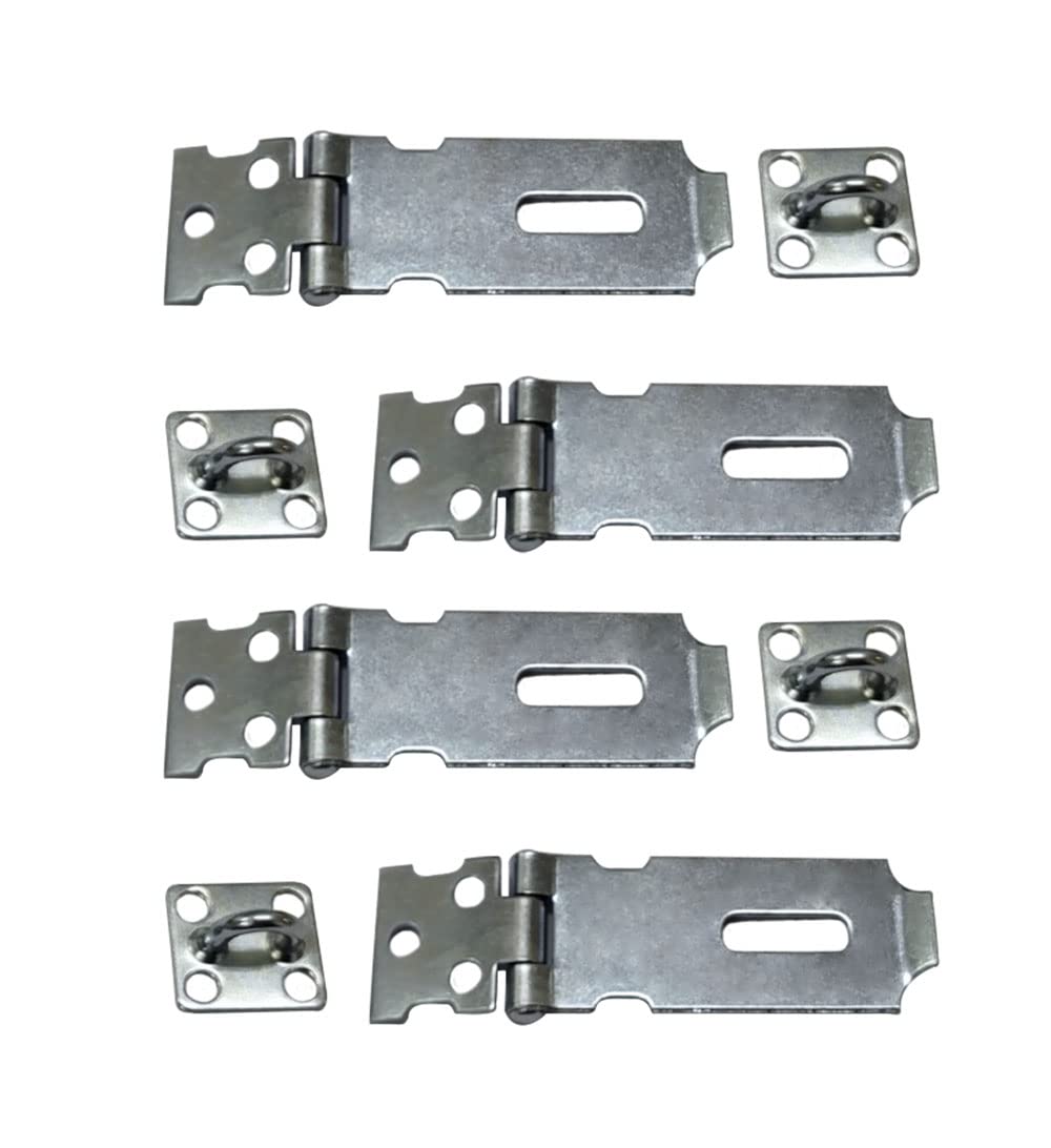 QCAA Safety HASP with Fixed Staple Steel Construction 2-1/2" Inch, Zinc ...