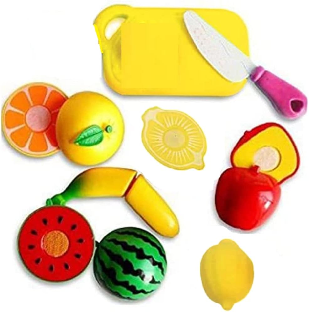 Buy Toyshine Realistic Sliceable 11 Pcs Fruits and Vegetables Cutting ...