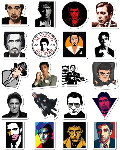 Amazon.com: 20 Pcs Stickers Pack Al Colorful Pacino Aesthetic Vinyl ...