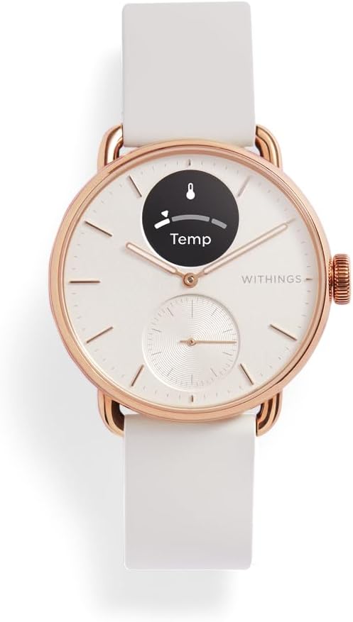 Withings Scanwatch 2 Hybrid Smartwatch, 38mm, Rose Gold : Amazon.com.au ...