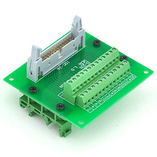 Electronics-Salon IDC26 Header Interface Module with Simple DIN Rail ...