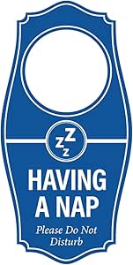 Amazon.com: Signs ByLITA Having a Nap. Please Do Not Disturb Door ...