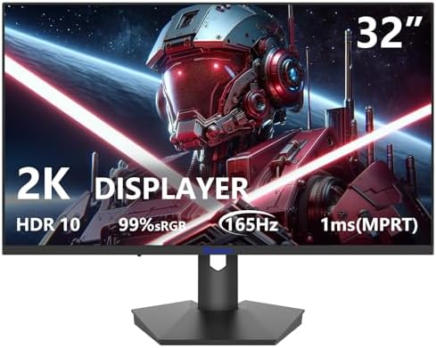 Sealan 32inch Computer Gaming Monitor 2K165Hz Display, QHD 2560 x 1440p ...