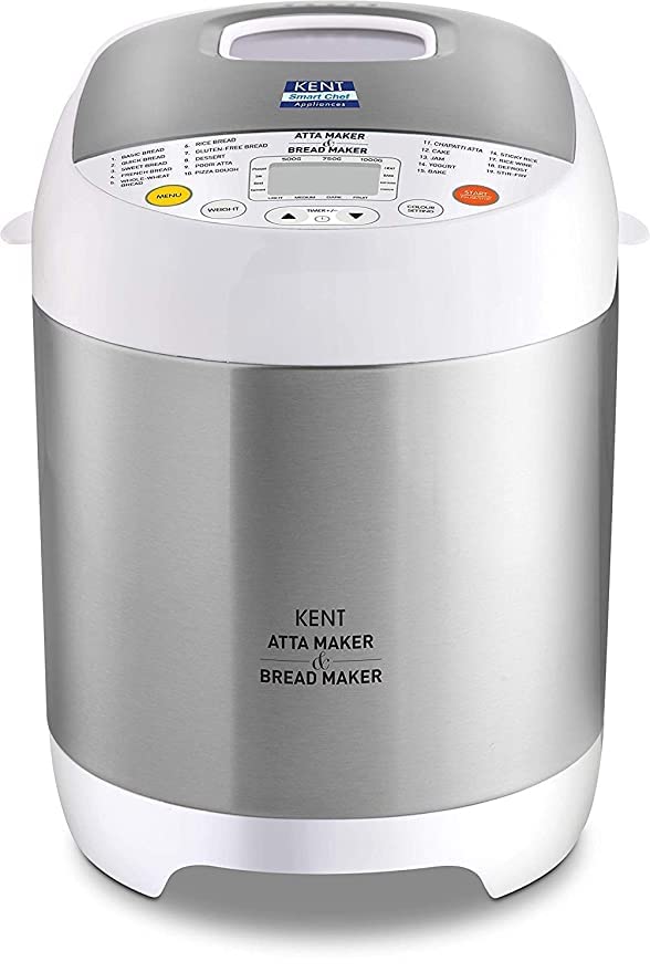 Buy (Renewed) KENT Atta and Bread Maker 550-Watt (Steel Grey), Standard ...