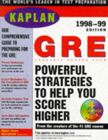 KAPLAN GRE 1998 99 WITH CD ROM: GRADUATE RECORD EXAM (KAPLAN GRE EXAM ...