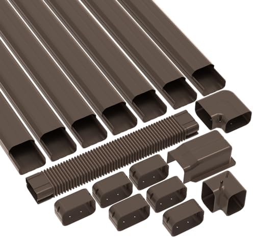 Amazon.com: GCGOODS 4in 25ft Mini Split Line Set Cover Kit, Decorative ...