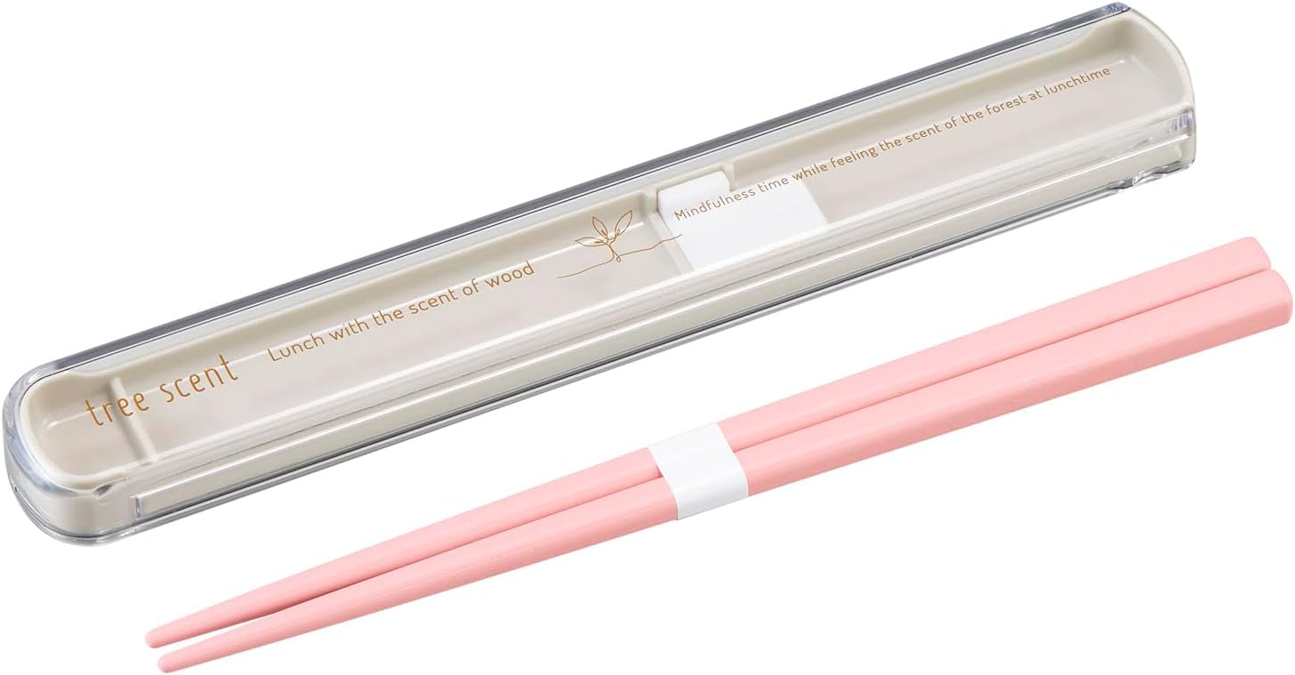 Amazon｜オーエスケー（OSK) 抗菌 引フタ 箸箱セット 19.5cm 箸 ライトピンク ひのきのぷら HKP No.3 日本製 HS-16｜弁当用箸・カトラリー オンライン通販