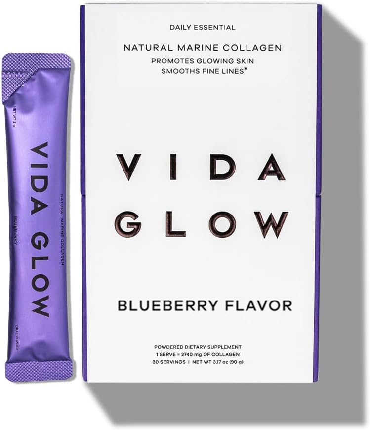 Amazon.com: Vida Glow Marine Collagen Powder - Anti Aging Supplement ...