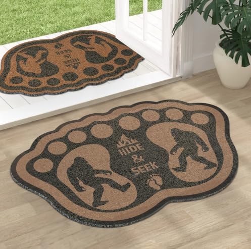 Amazon.com: Nianjida Bigfoot Door Mat 2 Pack,Sasquatch Rug Outdoor ...