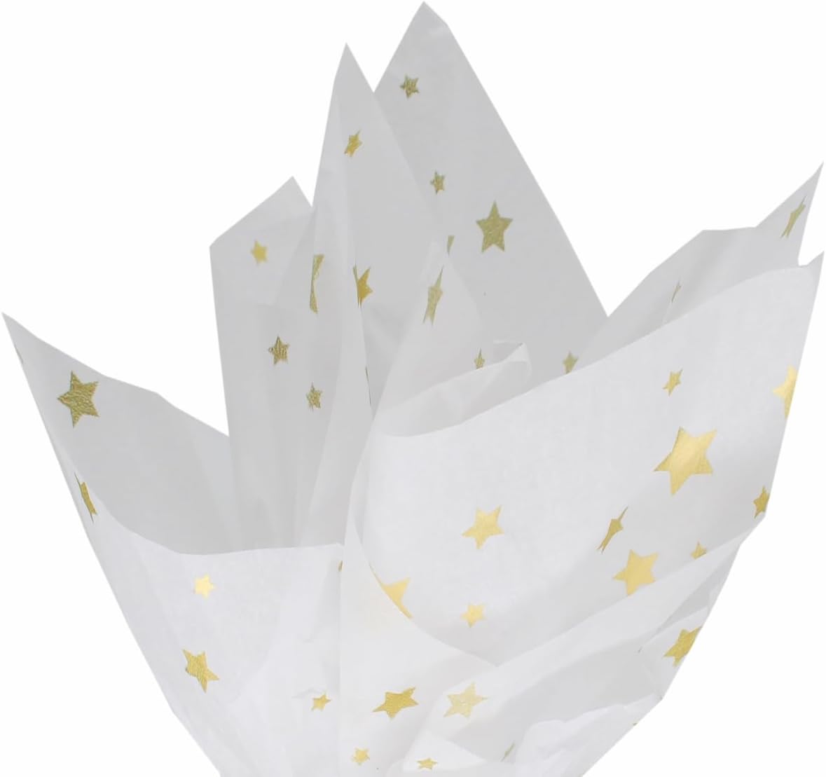 Amazon.com: Gold Stars On White Background Tissue Paper - 20in.x30in ...