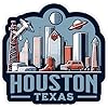 Amazon.com: Houston Texas Sticker 4 Inch City Travel Souvenir ...