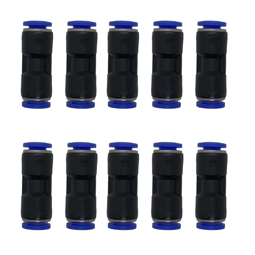 Snapklik.com : Zjxed 1/4 OD X 3/16 OD Pneumatic Quick Connector Push To ...