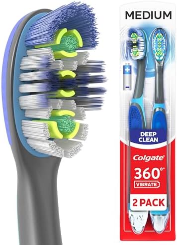 Amazon.com: Colgate 360 Vibrate Deep Clean Battery Powered Electric ...
