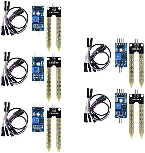 IDUINO 5pcs Soil Hygrometer Moisture Detection Water Sensor Module Soil ...