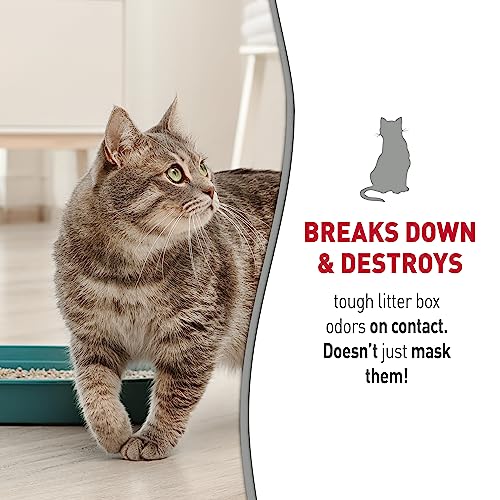 Nature’s Miracle Litter Box Odor Destroyer, 24 Ounces, Eliminates Feces ...