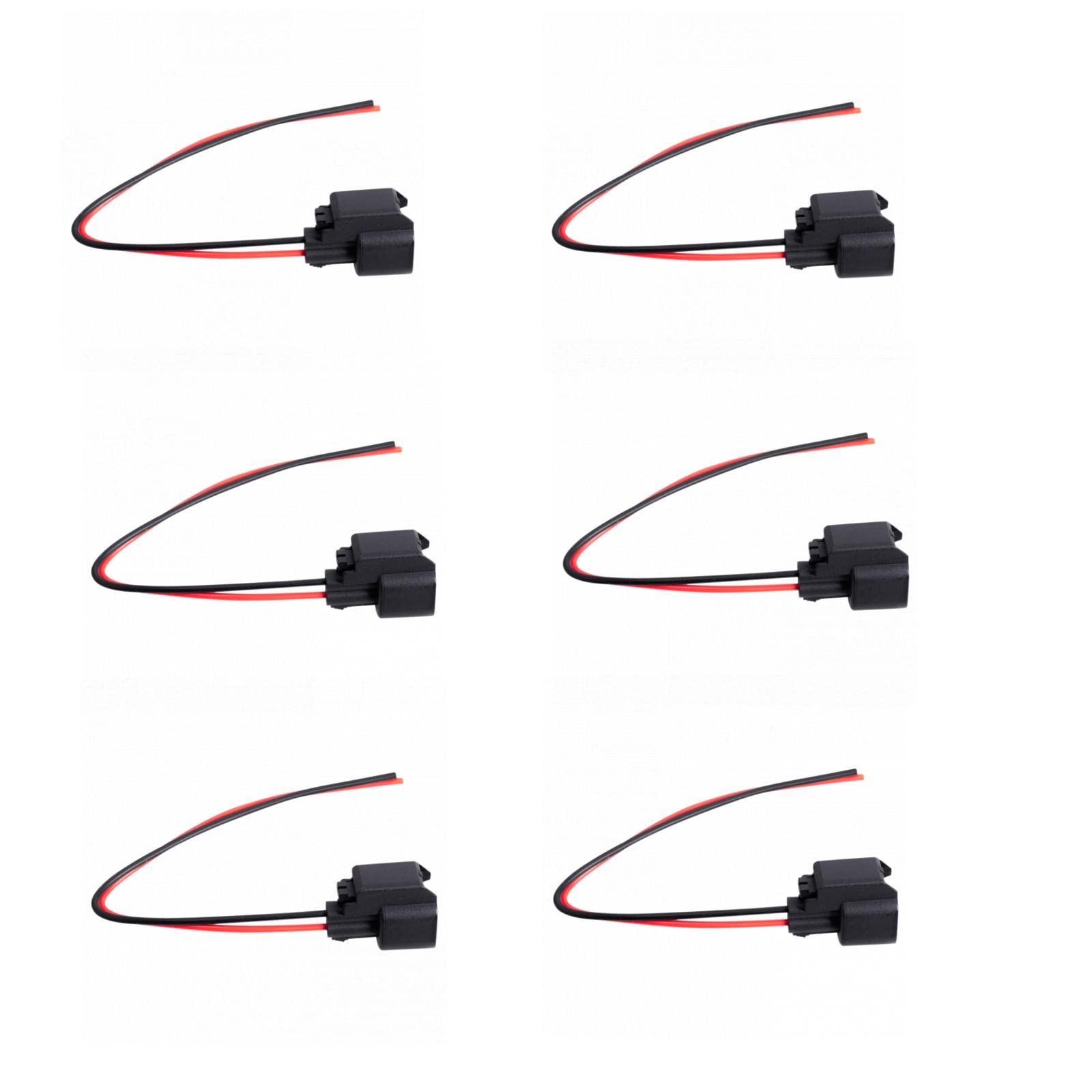 Amazon.com: TRQ Fuel Injector Pigtail Harness Kit Set of 6 Compatible ...