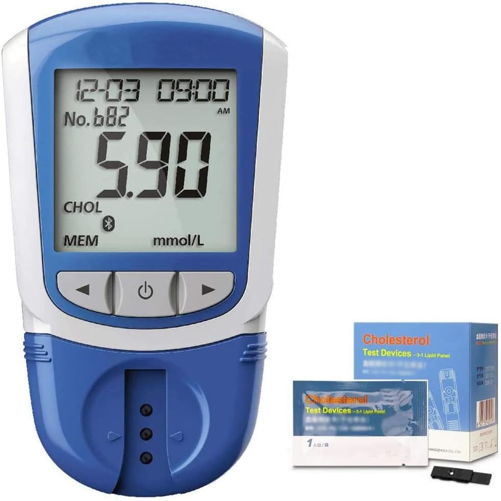Cholesterol Monitor, 5 in 1 Measuring (HDL, LDL, Total Cholesterol ...