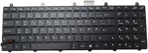 Amazon.com: Laptop Keyboard for CLEVO P170EM P150EM V132150AK1 NW 6-80 ...