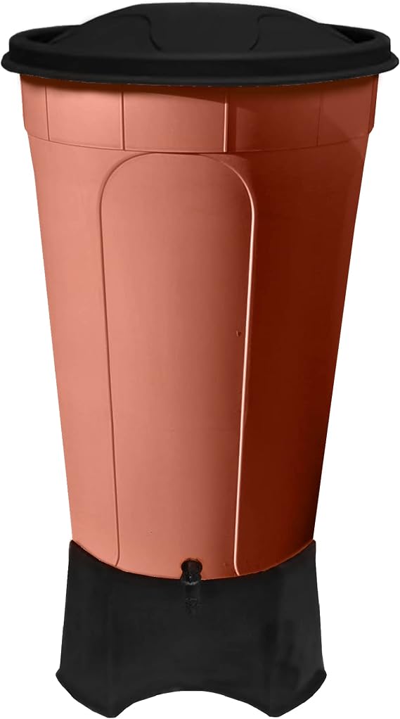 210L Water Butt XL with Stand & Tap Garden Waterbutt Barrel Rain Water ...