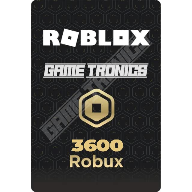 Roblox: 3600 Robux Credit Gift Code [Includes Exclusive Virtual Item ...